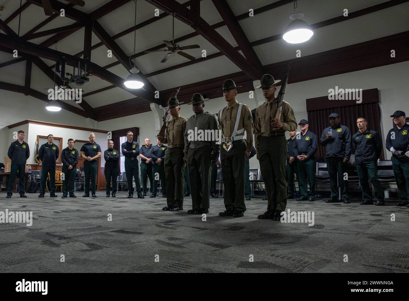The Marine Corps Recruit Depot San Diego Regiment Color Guard ...