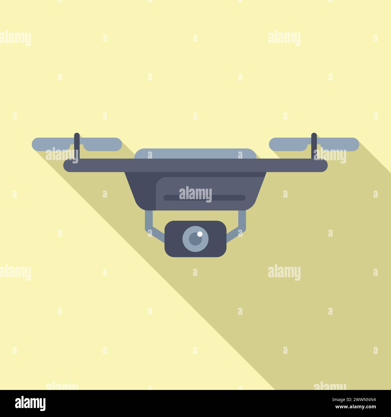 Smart drone device icon flat vector. Aero filming. Aviation creative ...