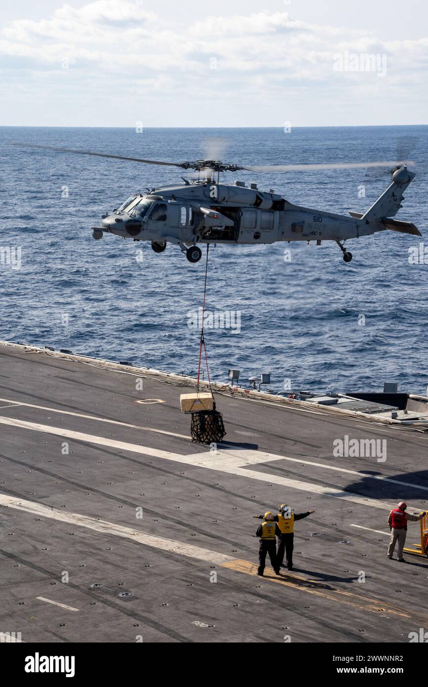 An MH-60S Seahawk helicopter from Helicopter Sea Combat Squadron (HSC ...