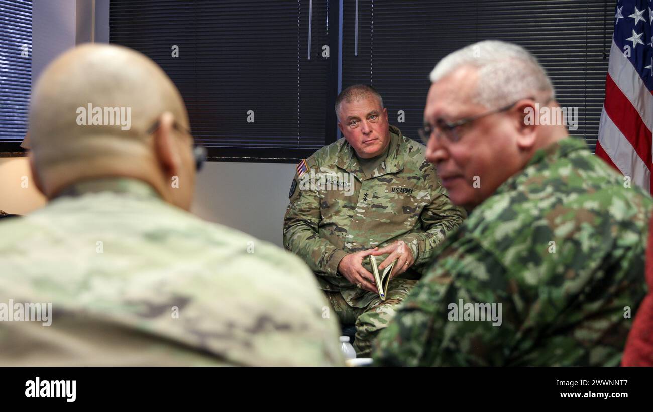 U.S. Army Maj. Gen. Van McCarty, the adjutant general for South Carolina, U.S. Army Brig. Gen ...