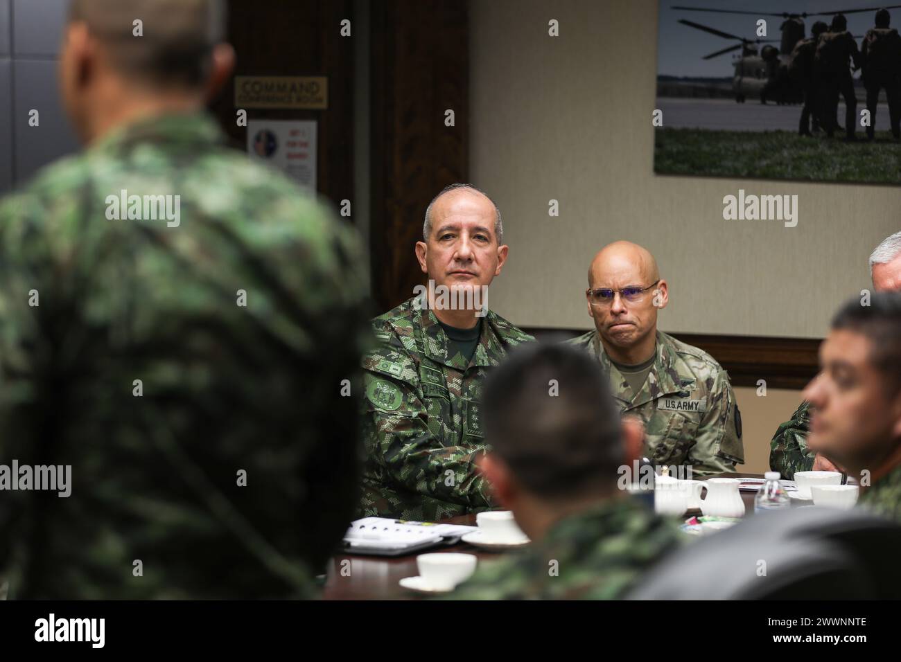 U.S. Army Maj. Gen. Van McCarty, the adjutant general for South Carolina, U.S. Army Brig. Gen ...