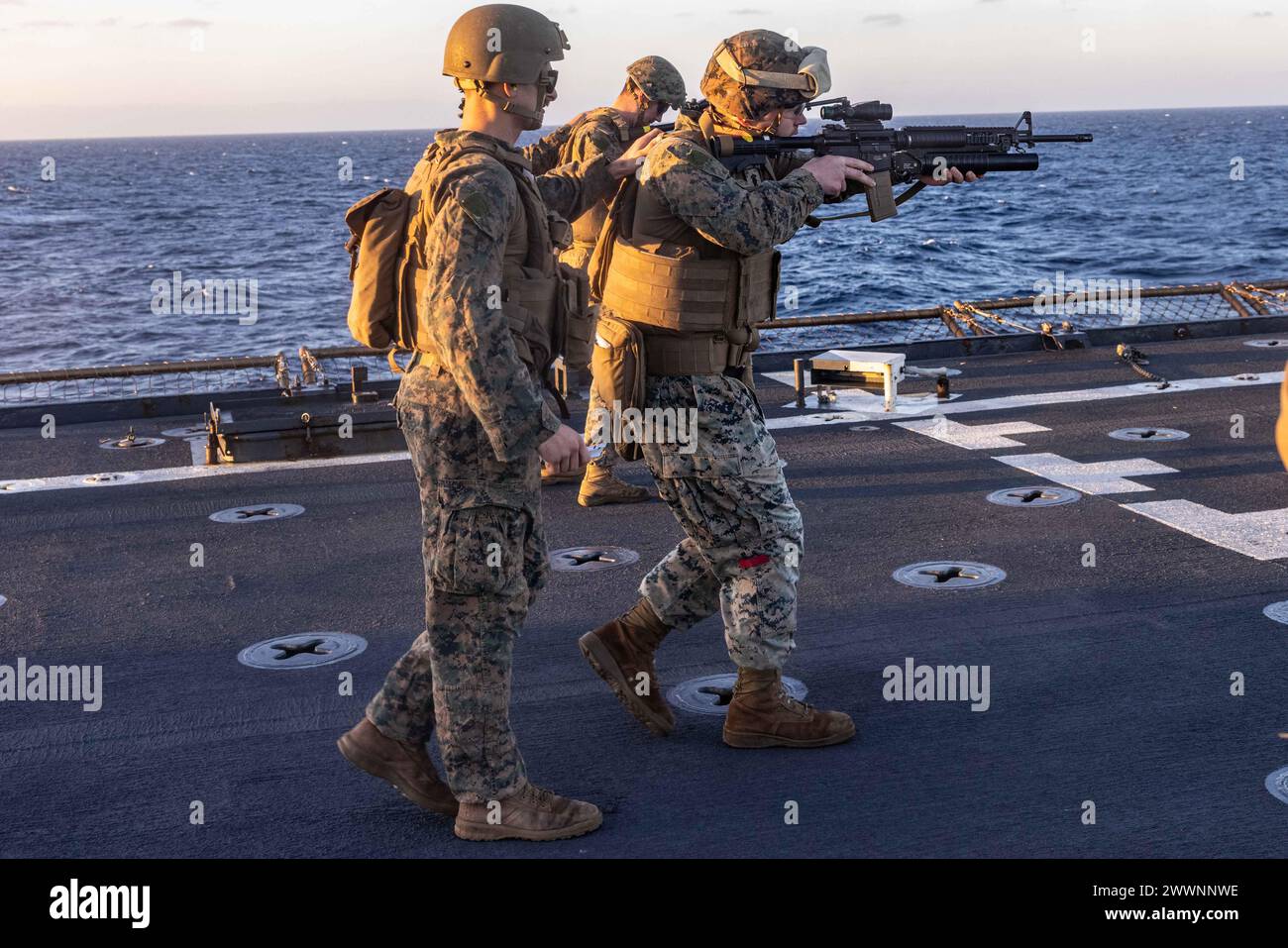 U.S. Marine Corps Sgt. Anthony Jarvis, a logistics specialist with the ...