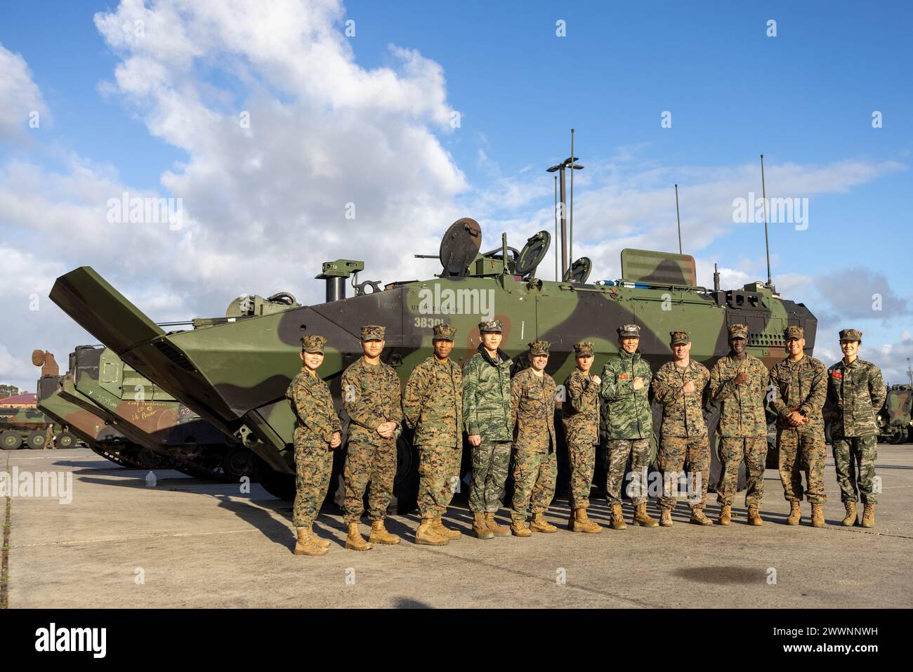 U.S. Marines with 3rd Assault Amphibian Battalion, 1st Marine Division ...