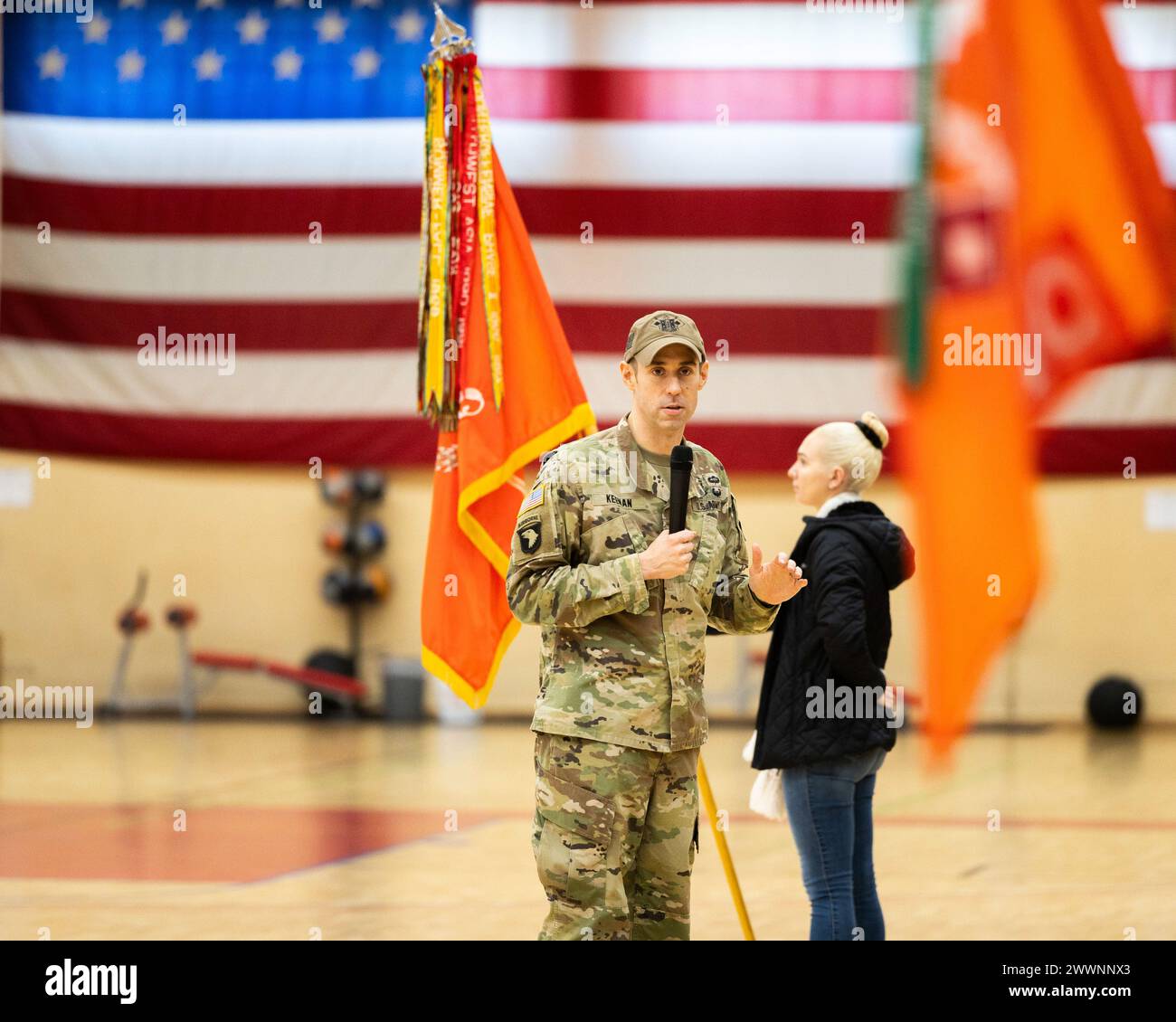 Lt. Col. Jeffrey Keenan, commander of the 44th Expeditionary Signal ...