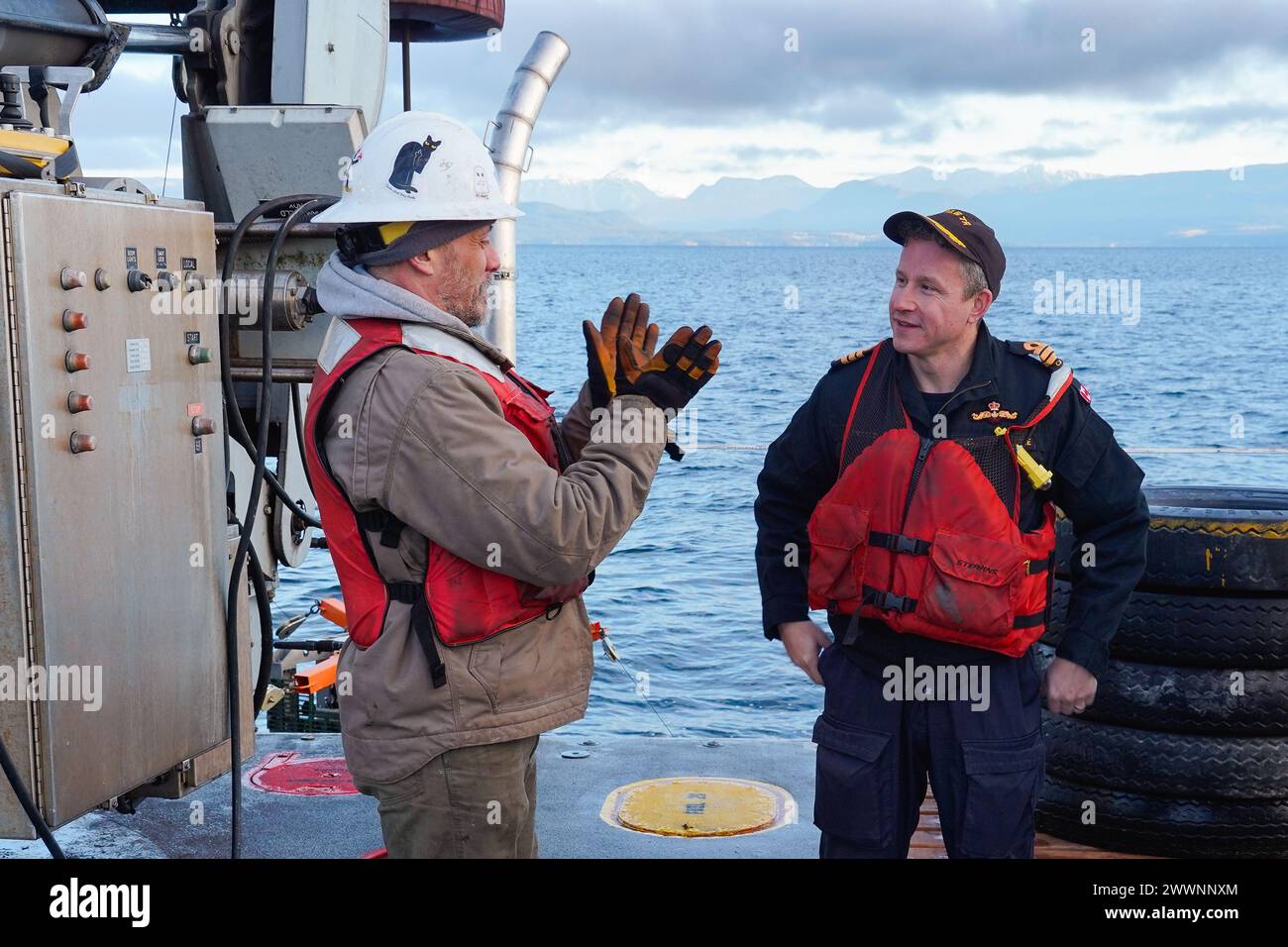 NUWC Division, Keyport Engineering Technician Dirk Schmitz and Cmdr ...