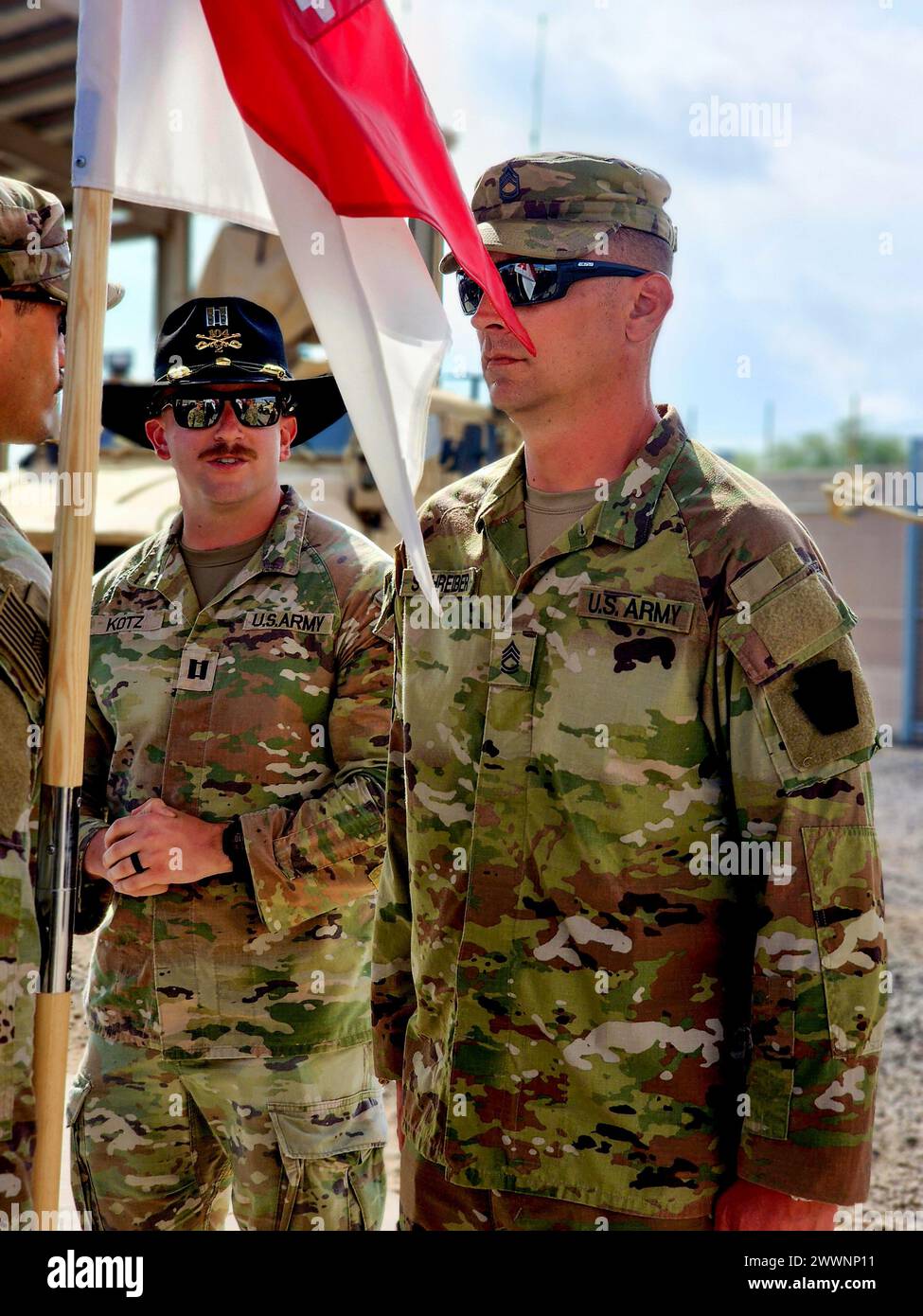 U.S. Army Staff Sgt. Joshua Schreiber, a section leader with Alpha ...