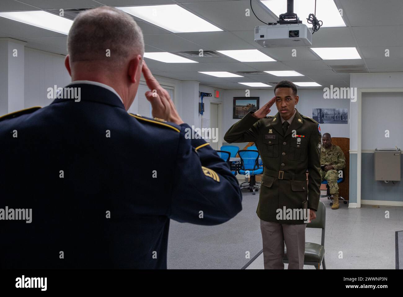 U.S. Army Spc. Javior Taylor, a financial management technician ...