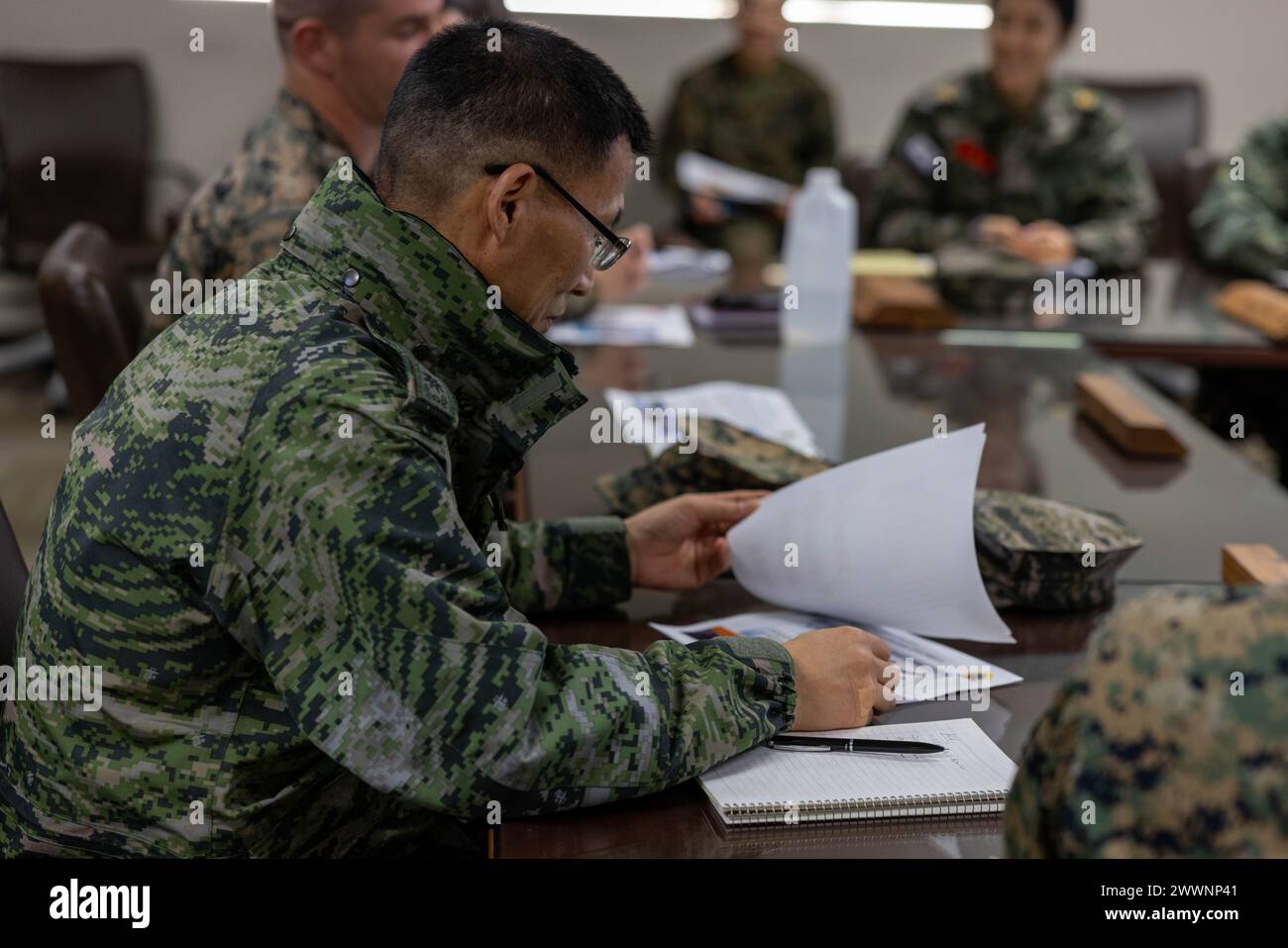 Republic of Korea Col. Han MyeongSu, with the G6, ROKMC Headquarters ...