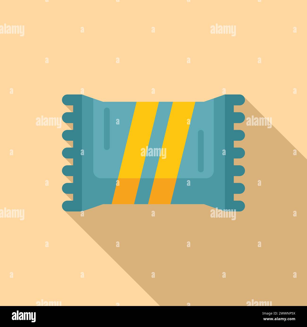 Cold cereal snack icon flat vector. Sack food product. Fast food ...