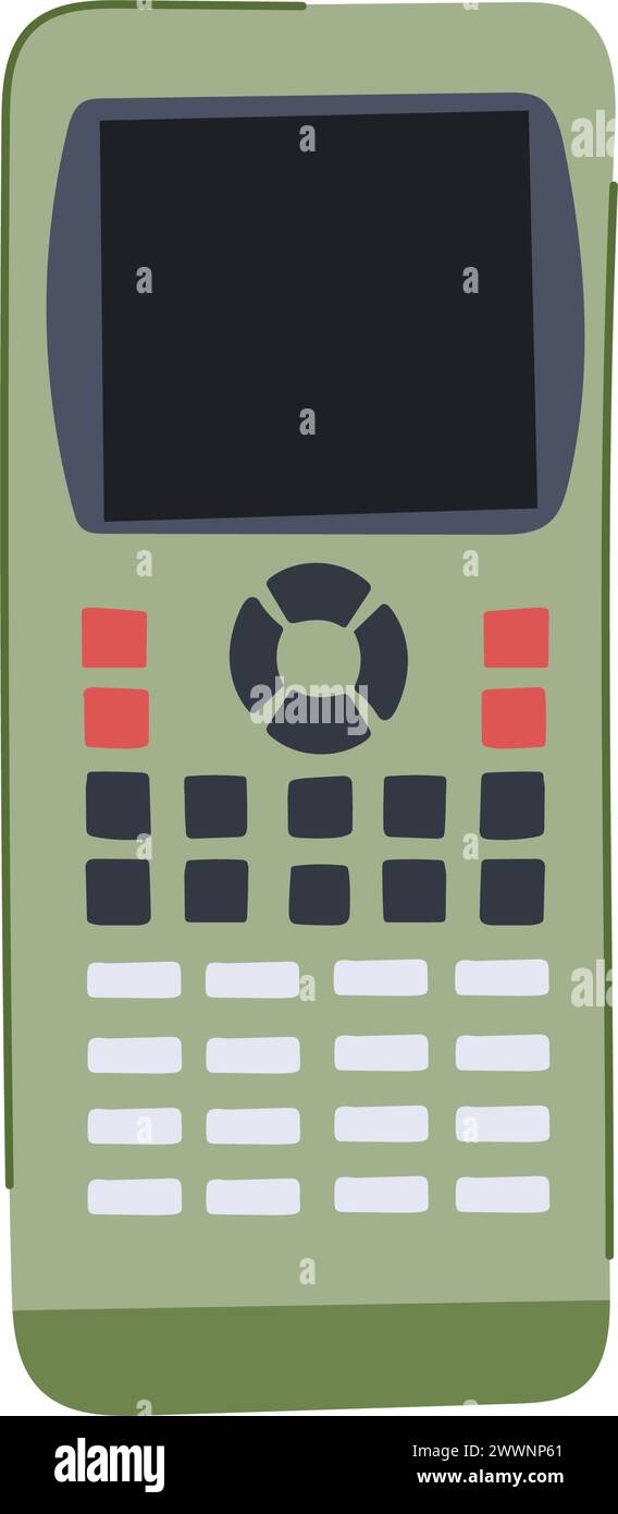 graph graphing calculator cartoon vector illustration Stock Vector ...