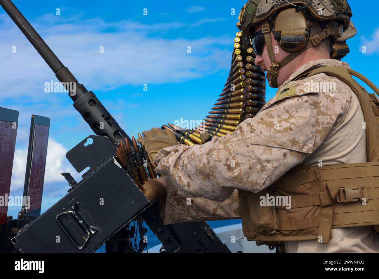 U.S. Marine Corps Cpl. Hunter Eckert, a squad leader assigned to ...