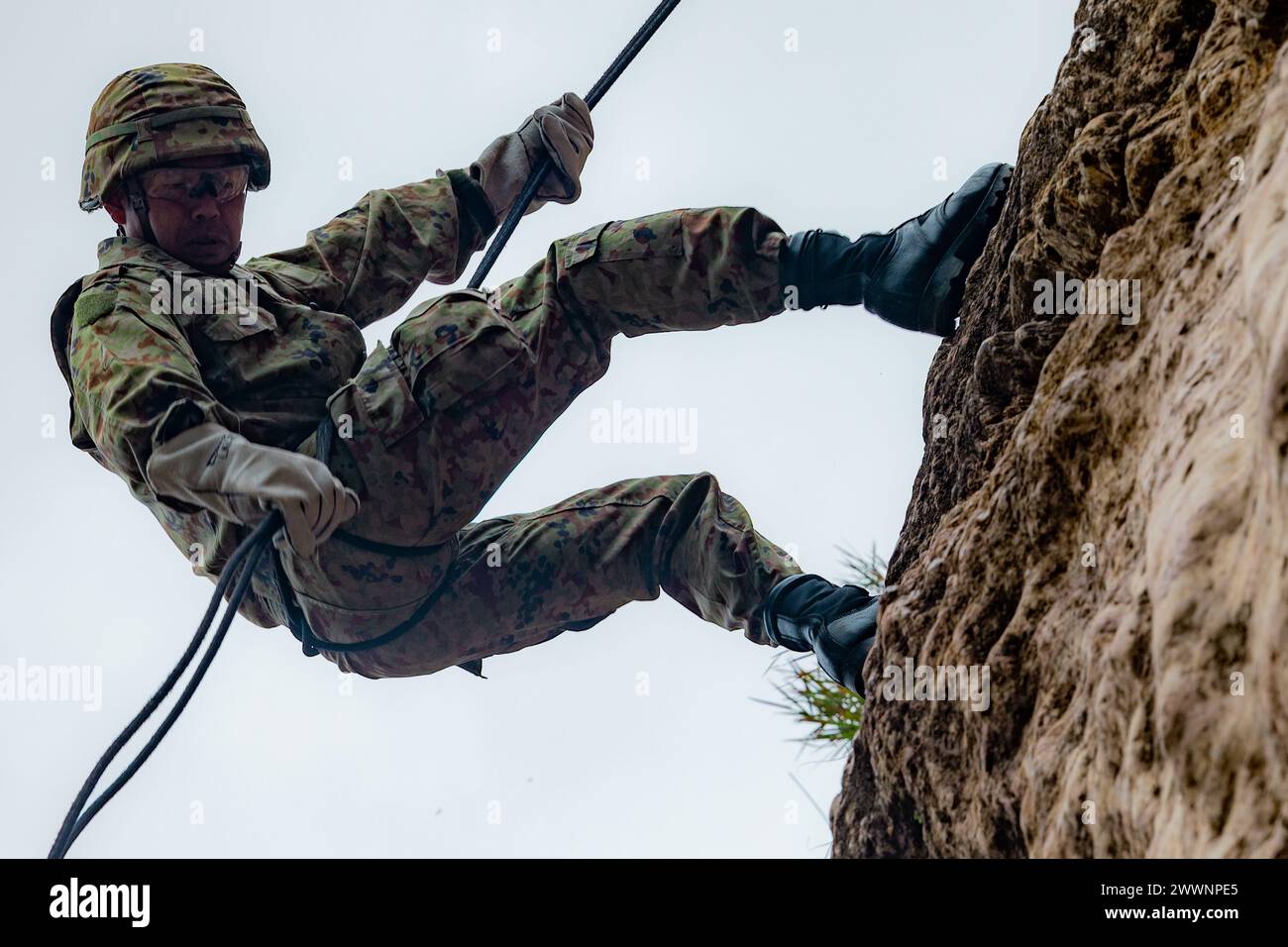 A soldier with Amphibious Rapid Deployment Brigade Recon Company, Japan ...