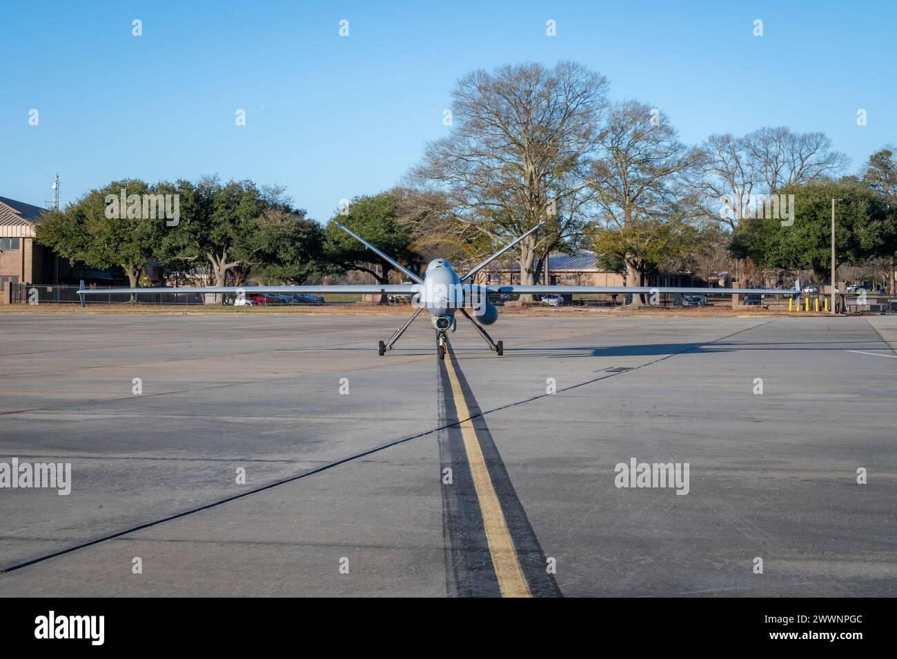 A U.S. Air Force MQ-9 Reaper assigned to March Air Reserve Base, Calif ...