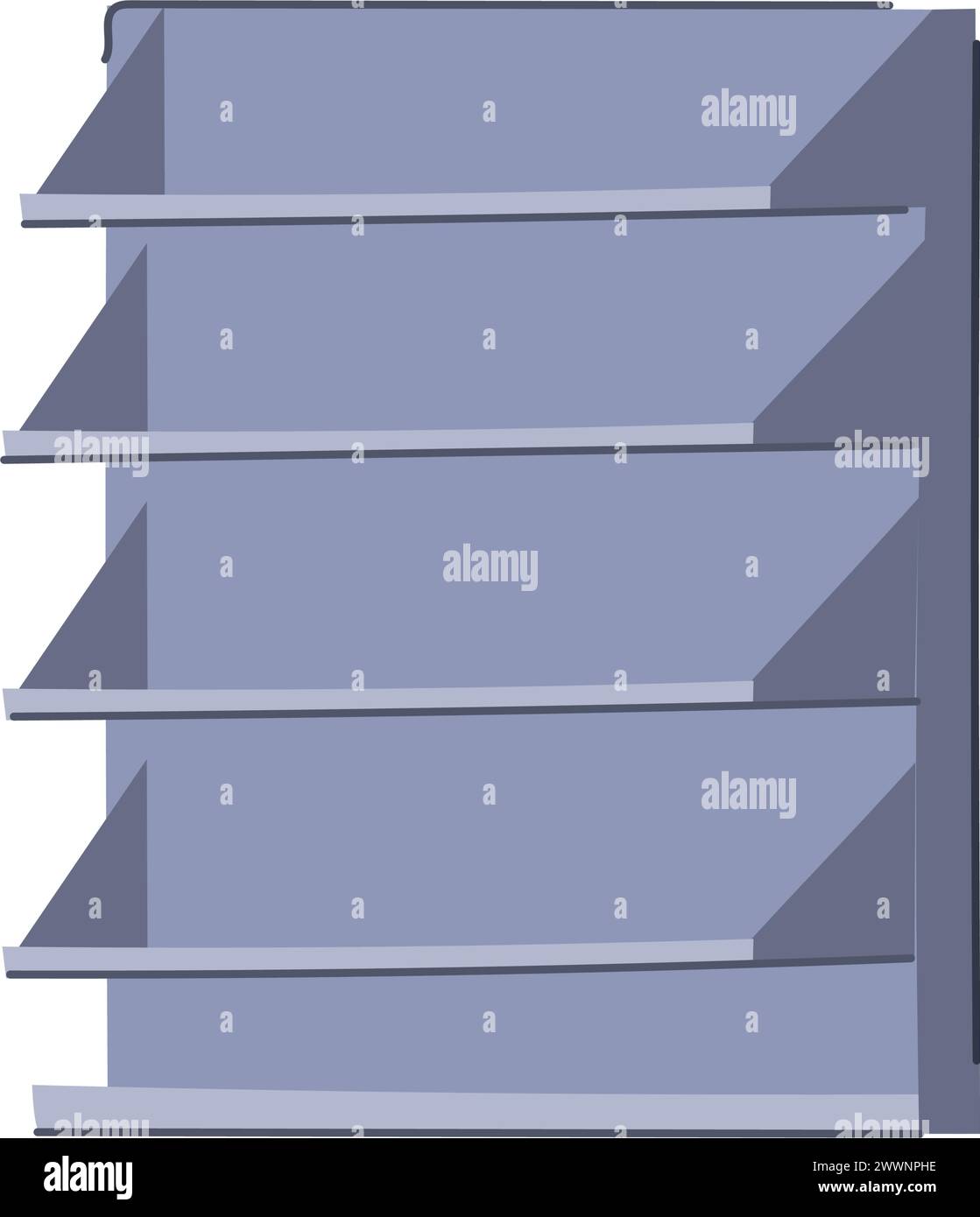 stand magazine rack cartoon vector illustration Stock Vector Image ...