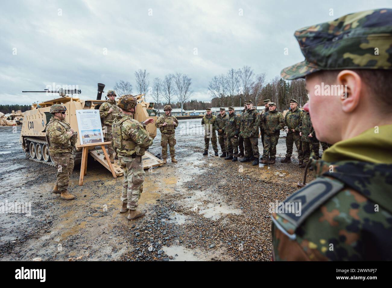 German soldiers assigned to Unteroffizierschule des Heeres toured the ...