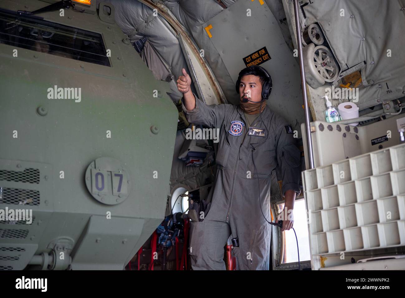 U.S. Marine Corps Lance Cpl. Anthony Gawne, a Fixed-Wing Aircraft ...
