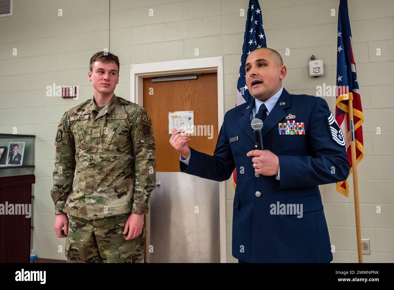 The 121st Air Refueling Wing holds a promotion ceremony for Chief ...