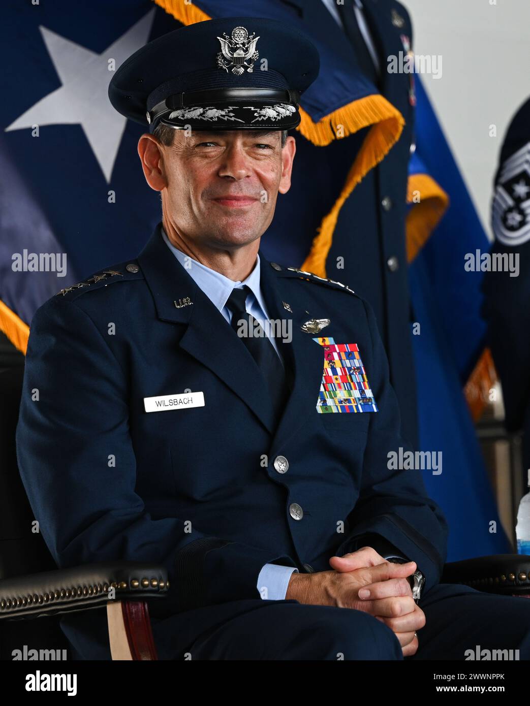 Gen. Ken S. Wilsbach, former Pacific Air Forces commander, smiles ...