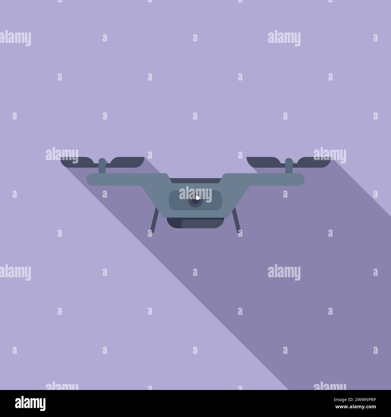 Drone operator icon flat vector. Aero filming. Military control cinema ...