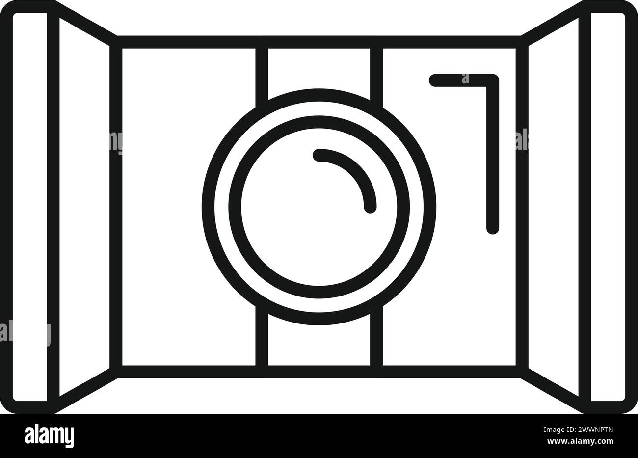 Snack pack icon outline vector. Fast food bag. Chip plastic vending ...