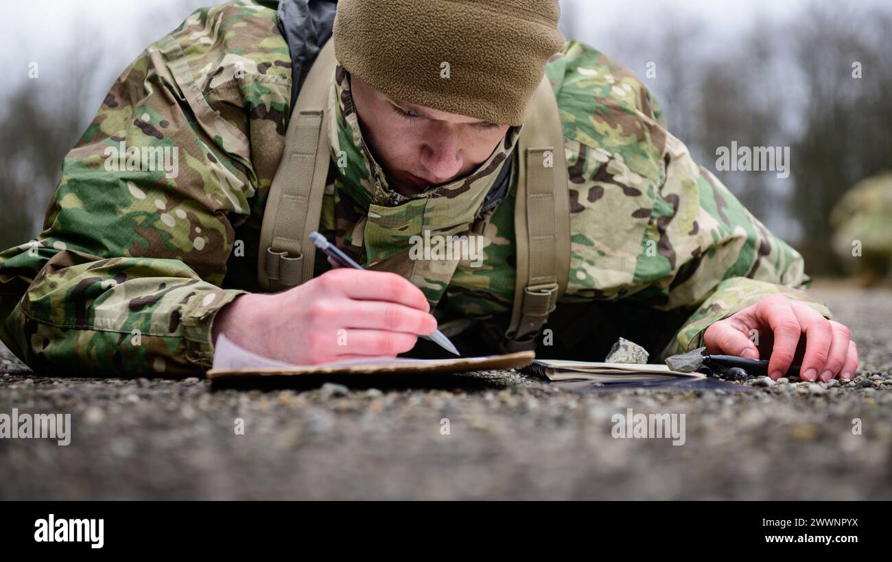 A U.S. Army Soldier assigned to Medical Readiness Command, Europe ...