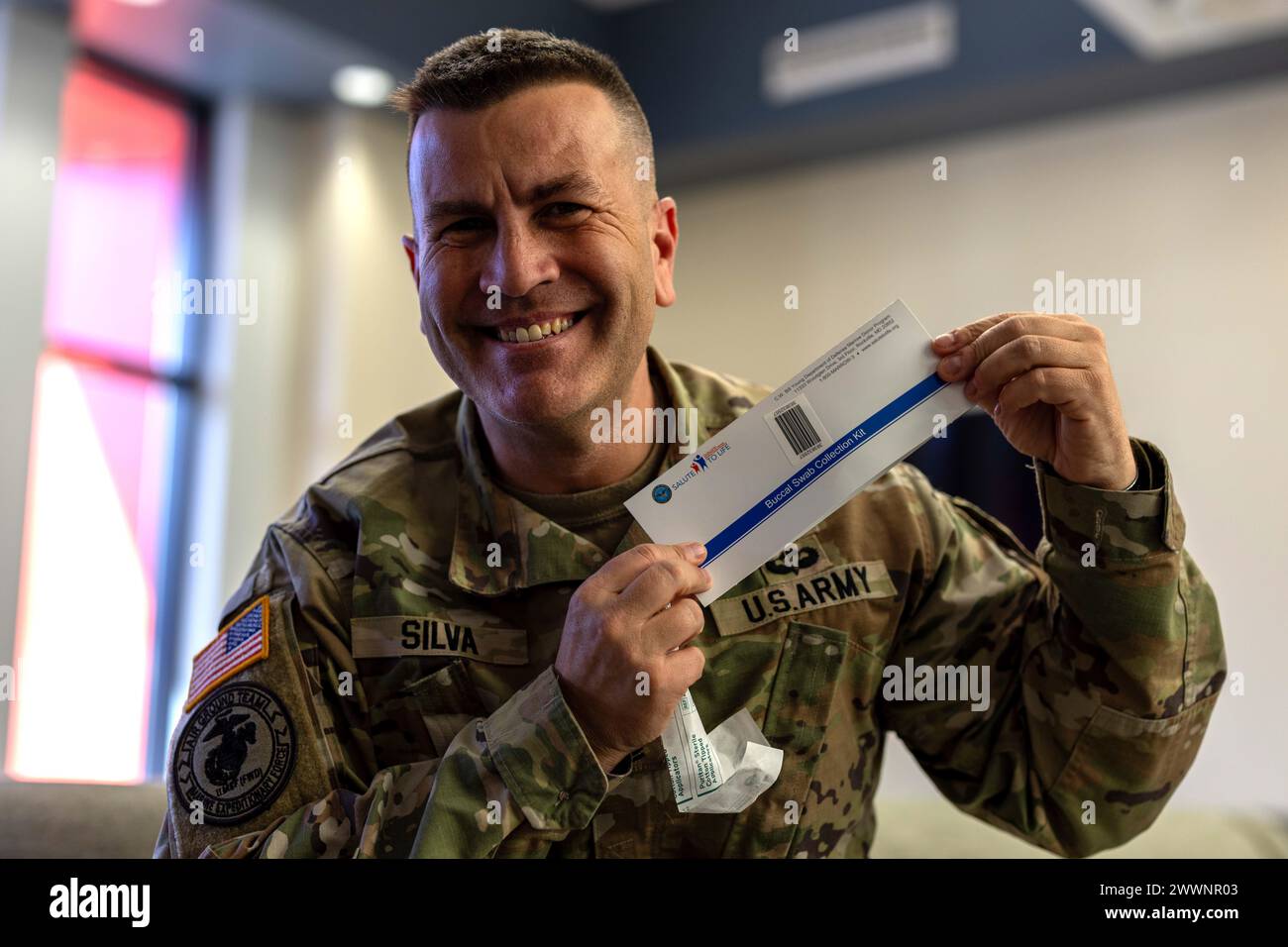 Command Sgt. Maj. Dave Silva, the senior enlisted leader of the 20th ...