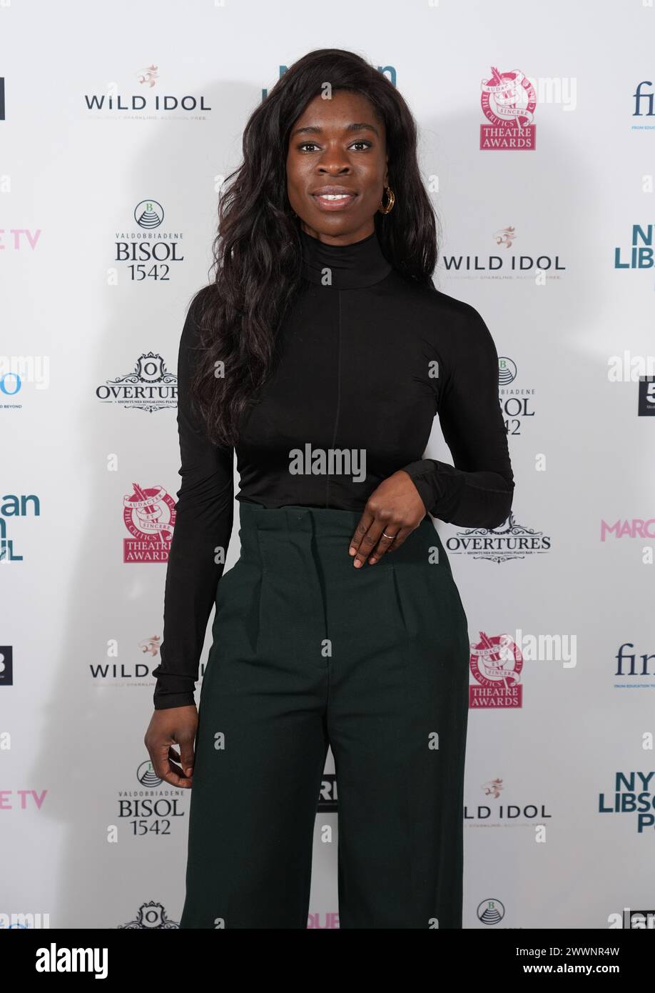 Faith Omole at the annual UK Critics' Circle Theatre Awards, at Soho ...