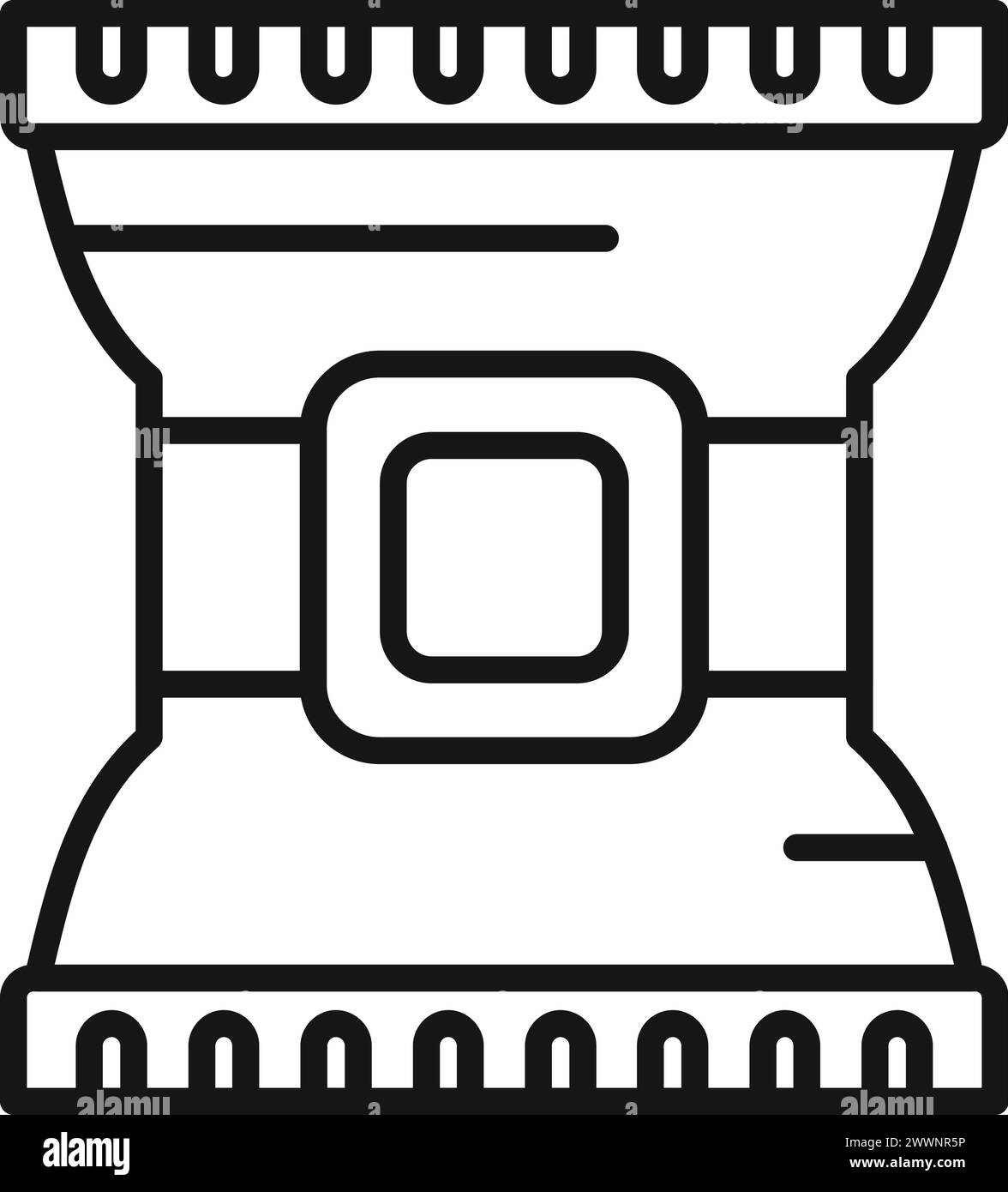 Muesli pack icon outline Stock Vector Images - Alamy