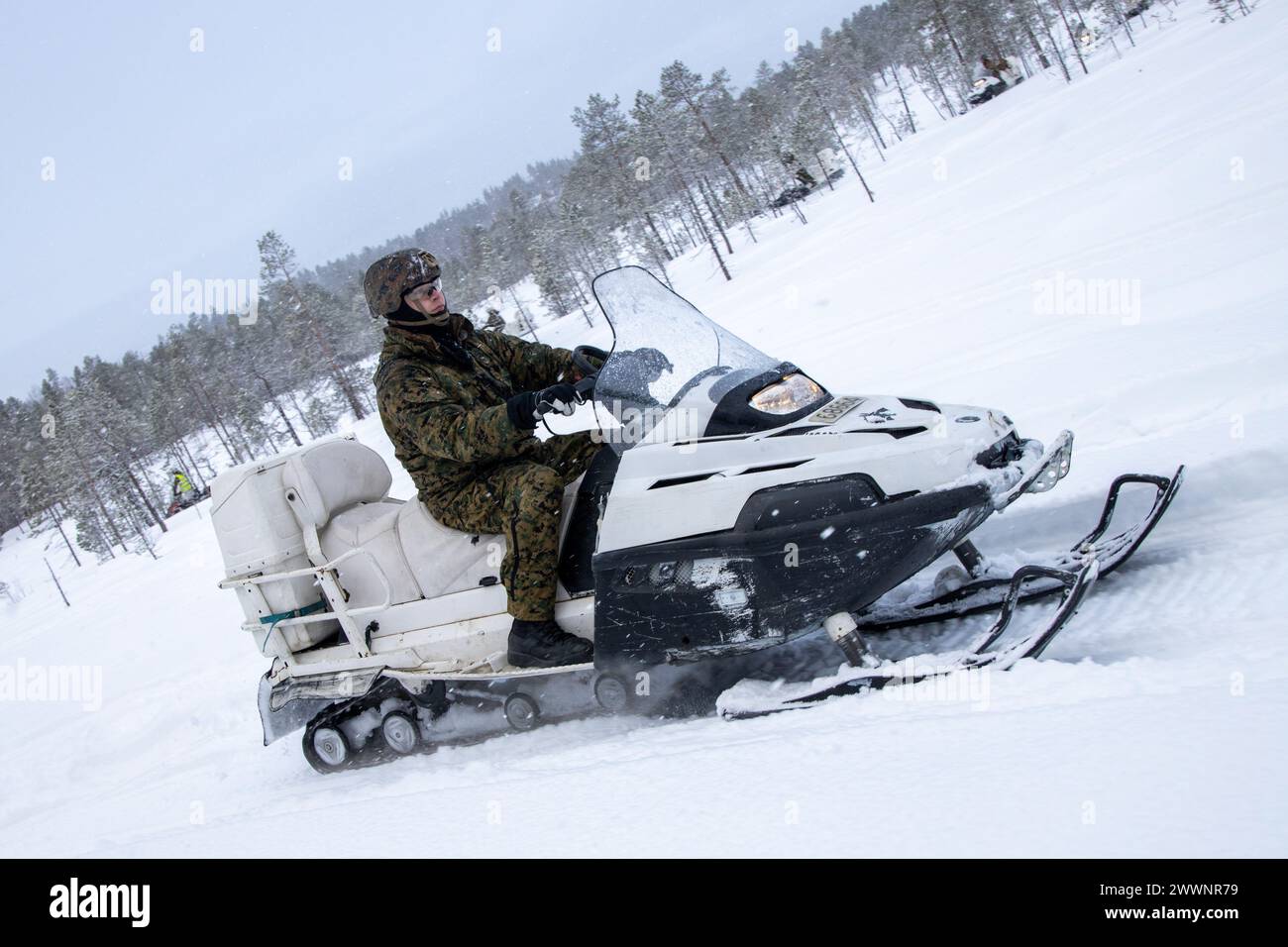 A U.S. Marine with II Marine Expeditionary Force participates in a ...