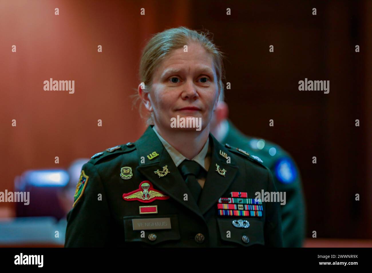 Lt. Col. Jennifer Venghaus, the U.S. Army South Staff Judge Advocate ...