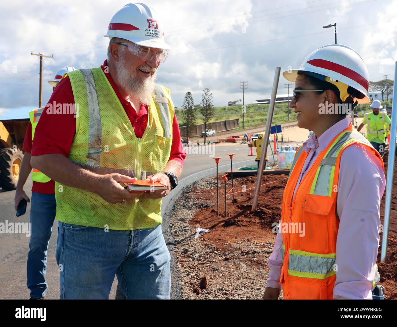 Dora Molina (right) a project engineer and Alton Meyer a contract ...