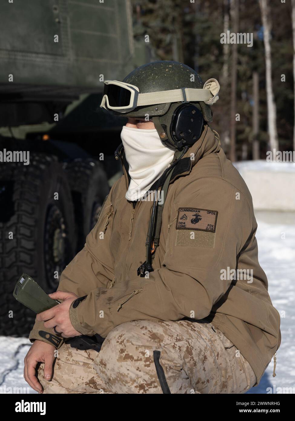 U.S. Marine Corps Cpl. Cody Cunningham, a High Mobility Artillery ...