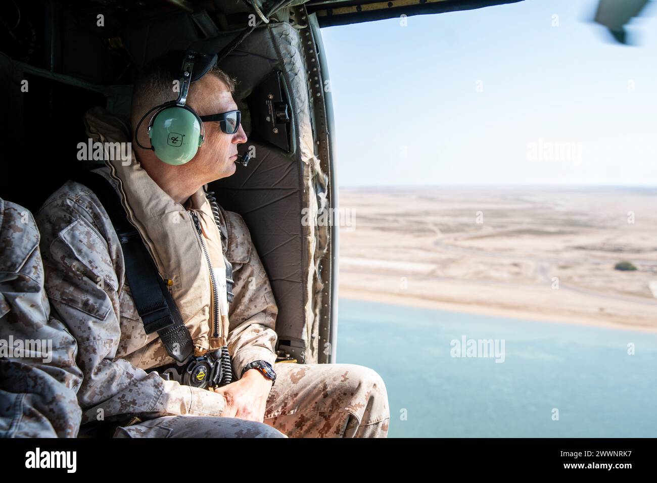 FAILAKA, Kuwait (Feb. 5, 2024) Marine Brig. Gen. Matthew Reid ...