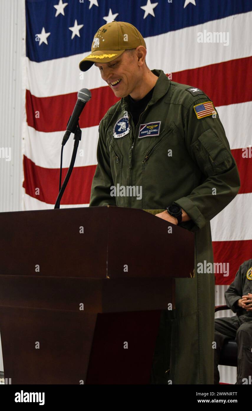 PATUXENT RIVER, Maryland (Feb. 22, 2024) – Capt. Andrew Gastrell ...