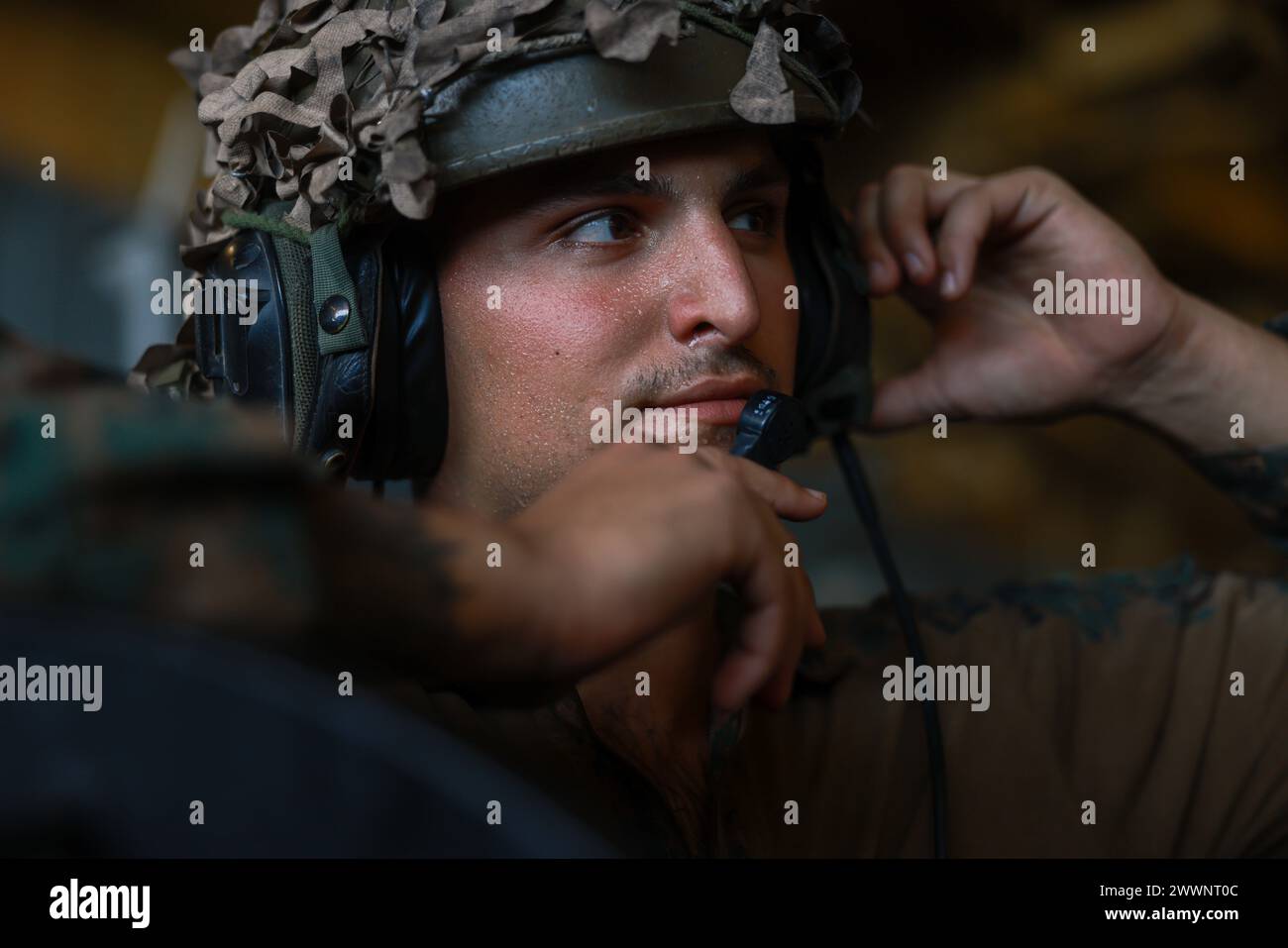 U.S. Marine Corps Cpl. Eliseo Sandoval, a light armored vehicle gunner ...