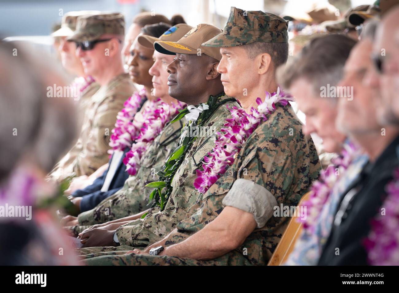 240224-N-HO944-2007 PEARL HARBOR, Hawaii – Distinguished guests ...