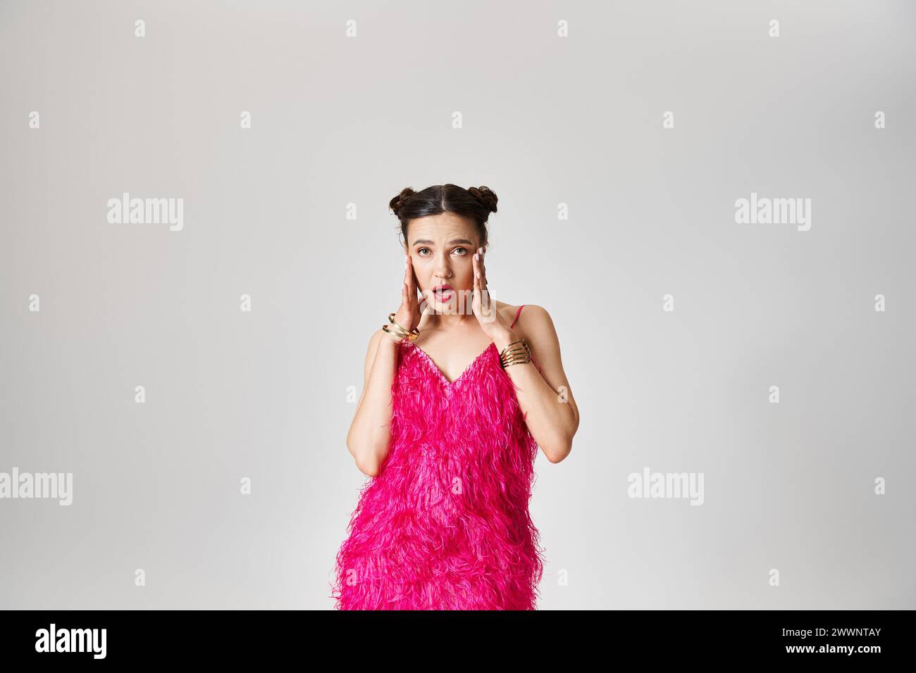 Graceful beautiful girl posing trendy hi-res stock photography and ...