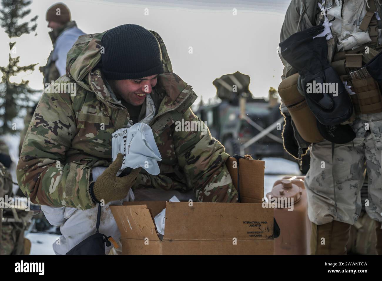 U.S. Army Spc. Dillon Dunhan, an RTO (Radio Telephone Operator ...