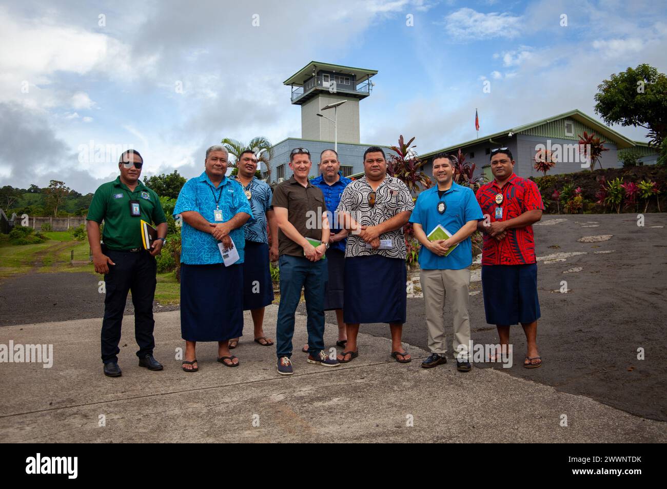 Members of the Nevada National Guard and the Samoan Ministry of Police ...