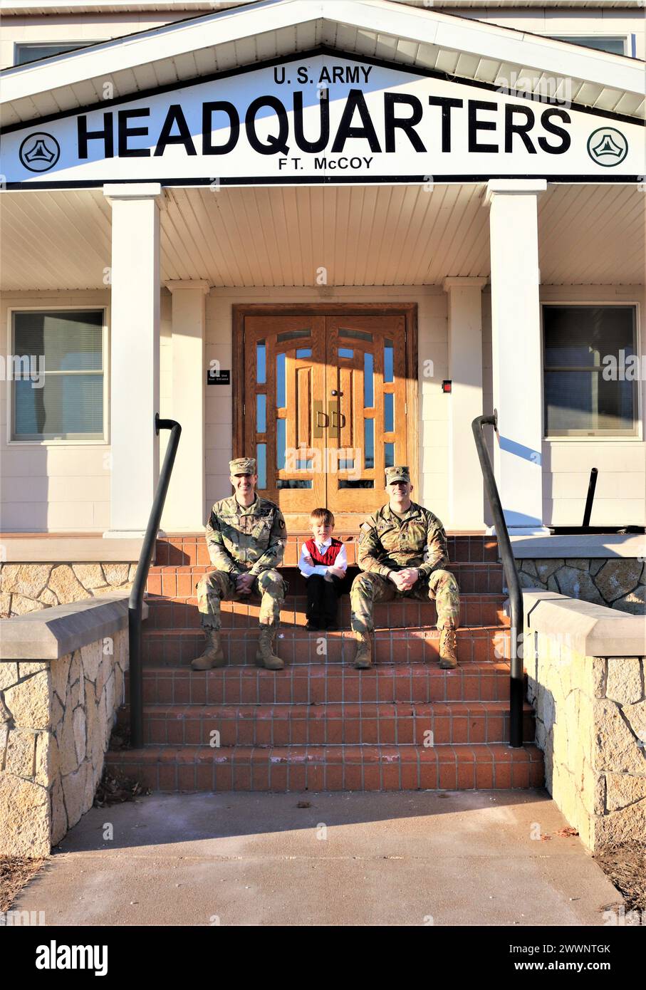 Sergio “Matias” Chontal-Harter sits in front of garrison headquarters ...