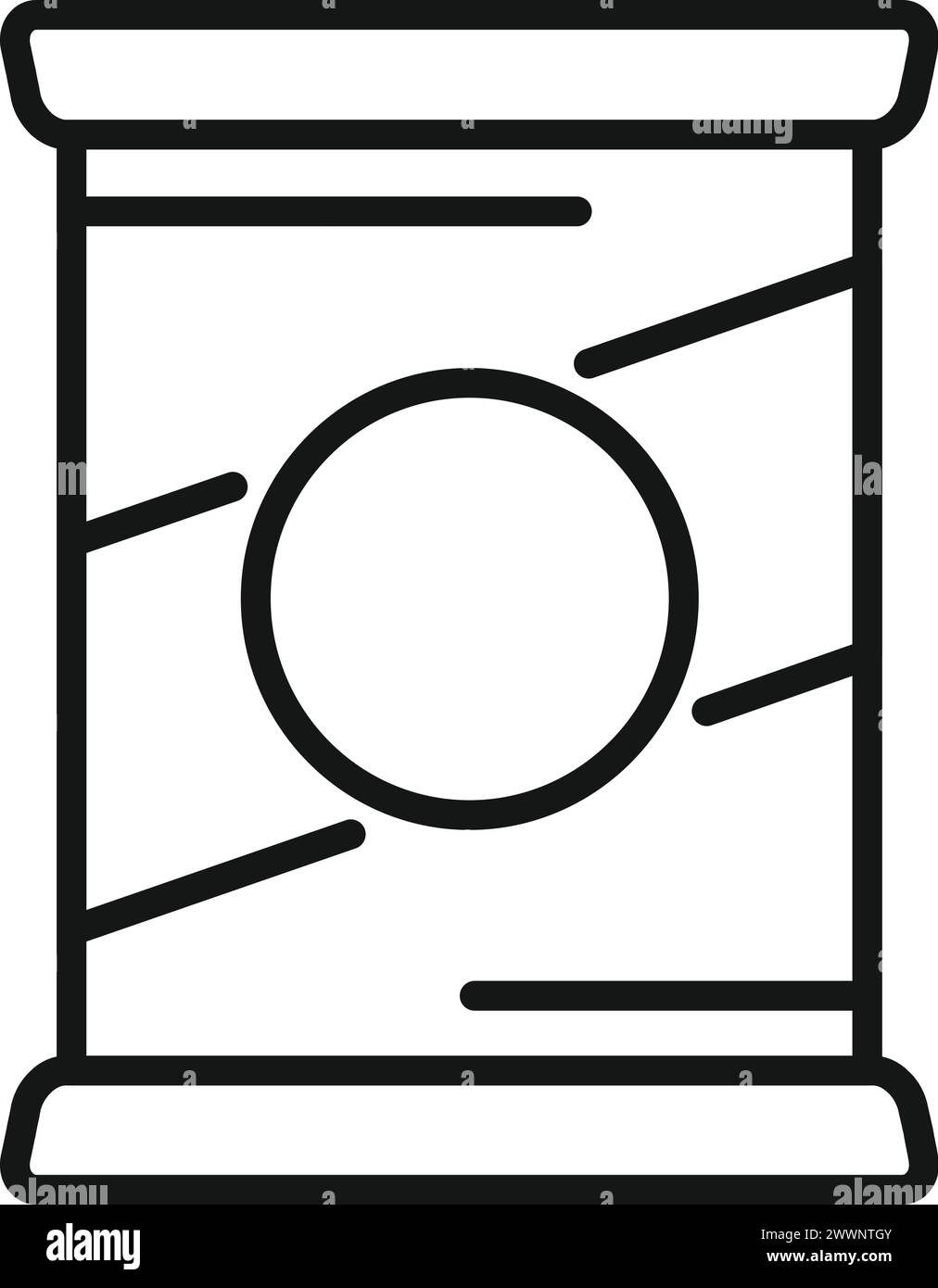 Packet snack bag icon outline vector. Food packet. Sack food product ...