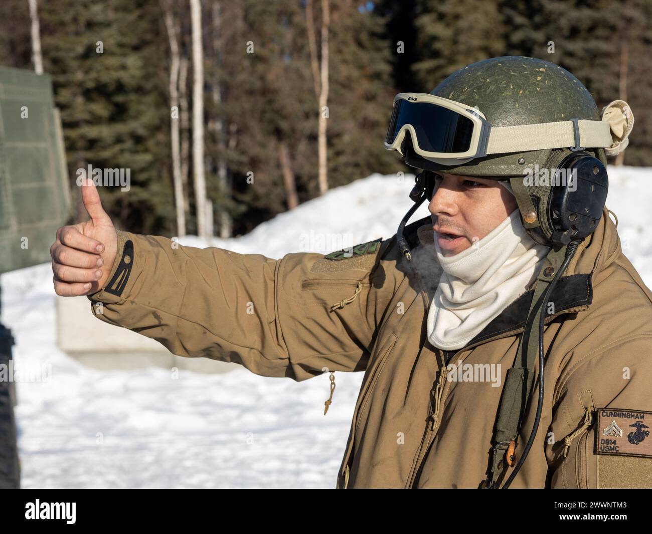 U.S. Marine Corps Cpl. Cody Cunningham, a High Mobility Artillery ...