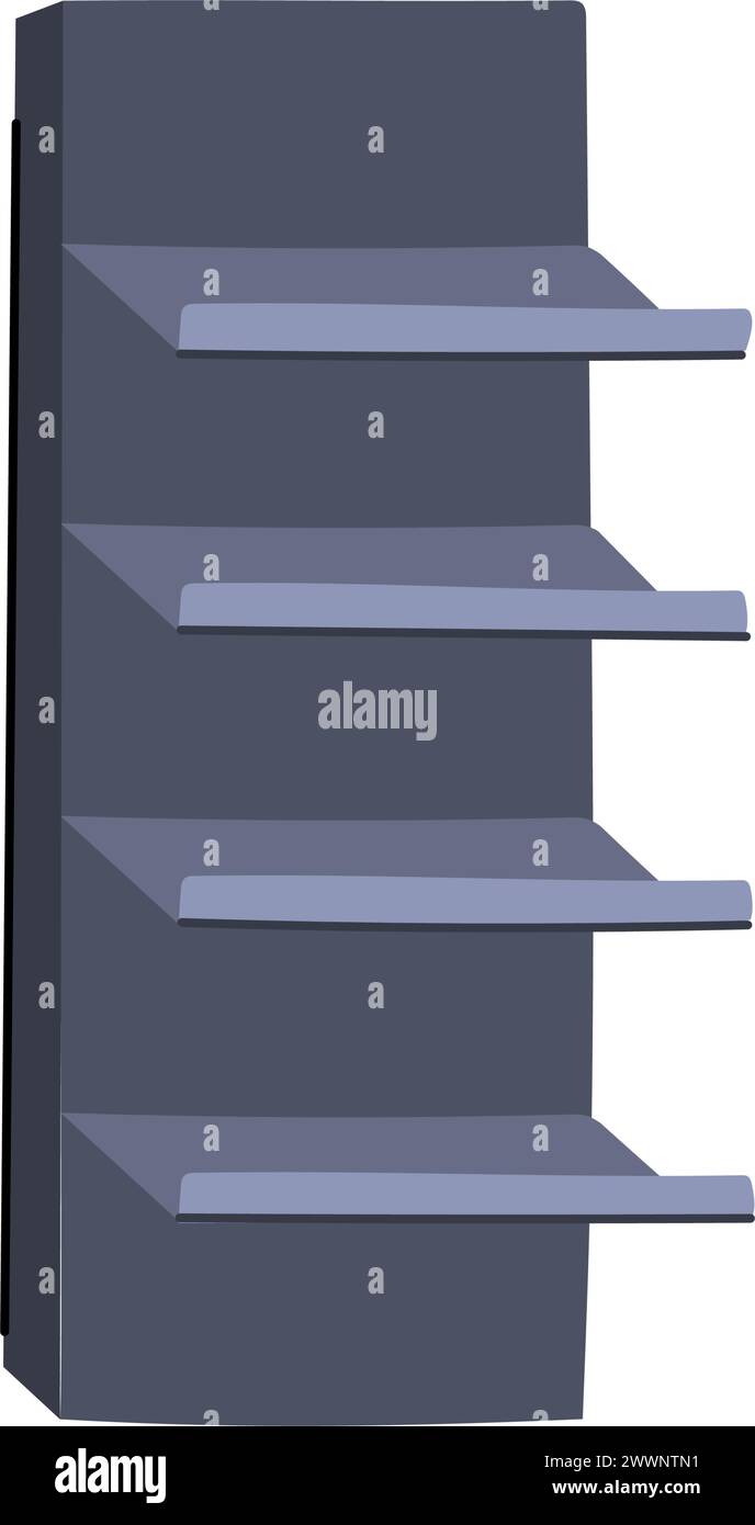 mockup magazine rack cartoon vector illustration Stock Vector Image ...