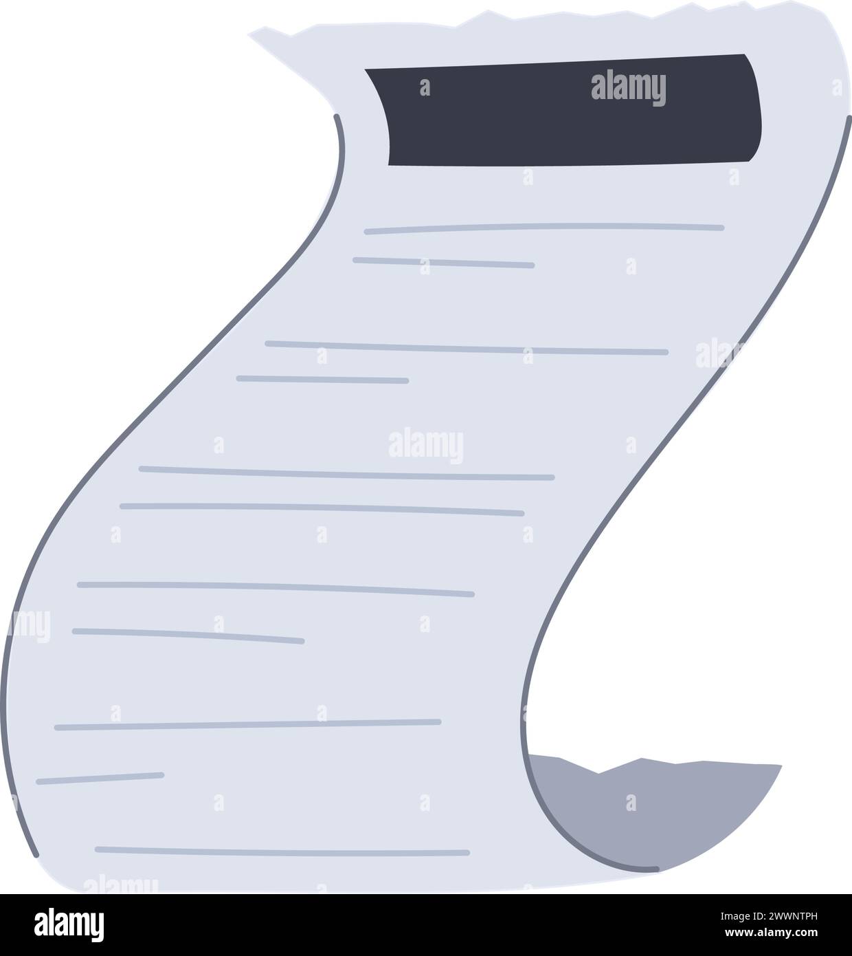 bill receipt cartoon vector illustration Stock Vector Image & Art - Alamy