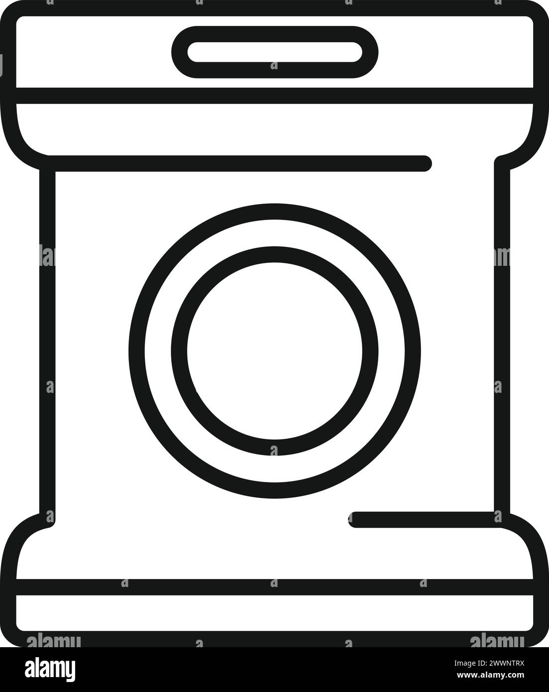 Cold cereal snack icon outline vector. Sack food product. Fast food ...