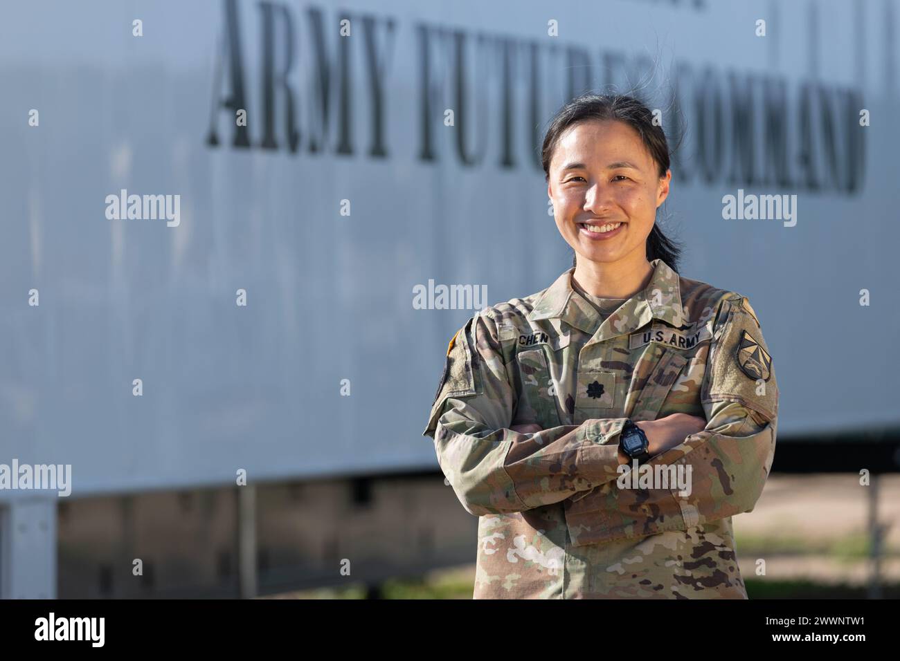 Lt. Col. Deborah Chen, an aviation officer assigned to Futures and ...