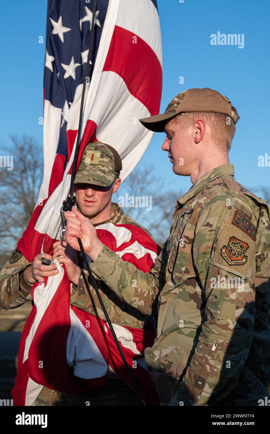 U.S. Air Force Airmen from the 87th Air Base Wing participate in a ...