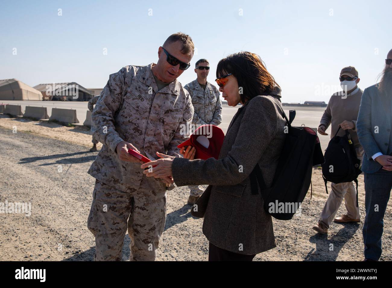 FAILAKA, Kuwait (Feb. 5, 2024) Marine Brig. Gen. Matthew Reid ...