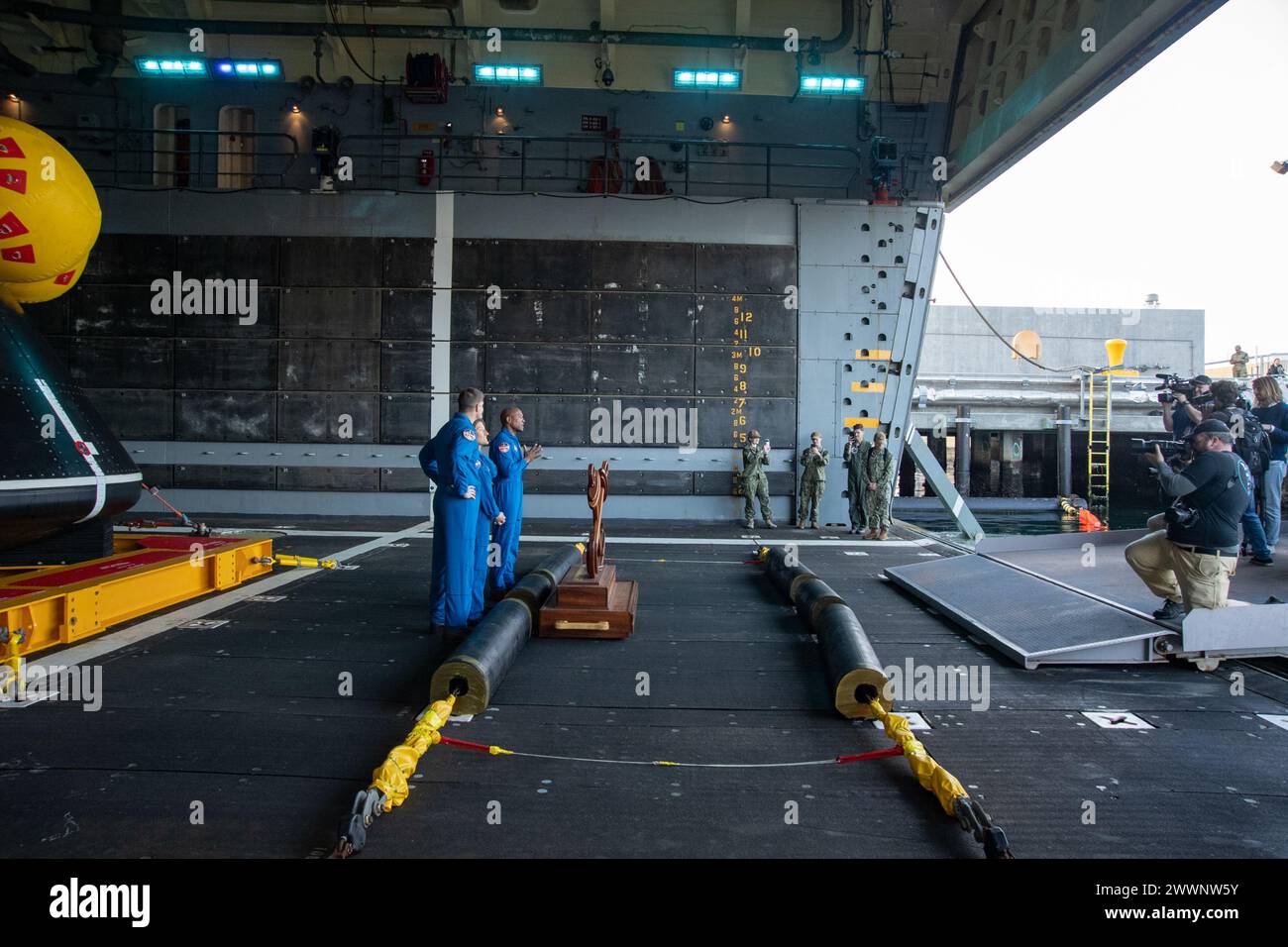 U.S. Navy Capt. David Walton, commanding officer of USS San Diego (LPD ...