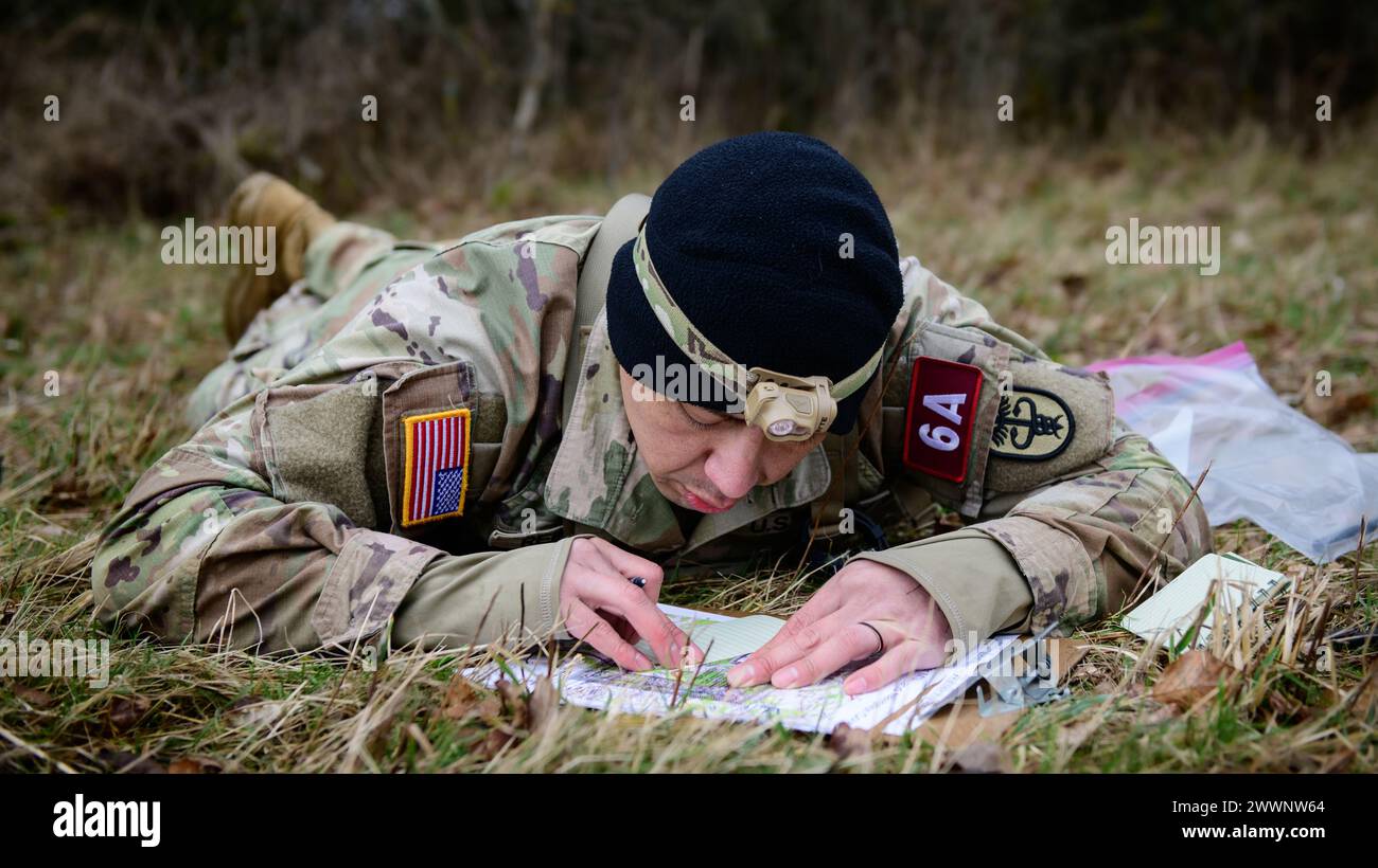 A U.S. Army Soldier assigned to Medical Readiness Command, Europe ...